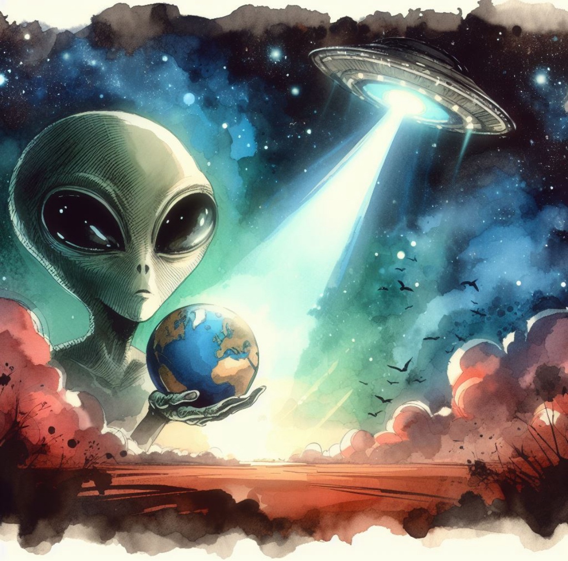 Alien perspective | Daily-Ink by David Truss