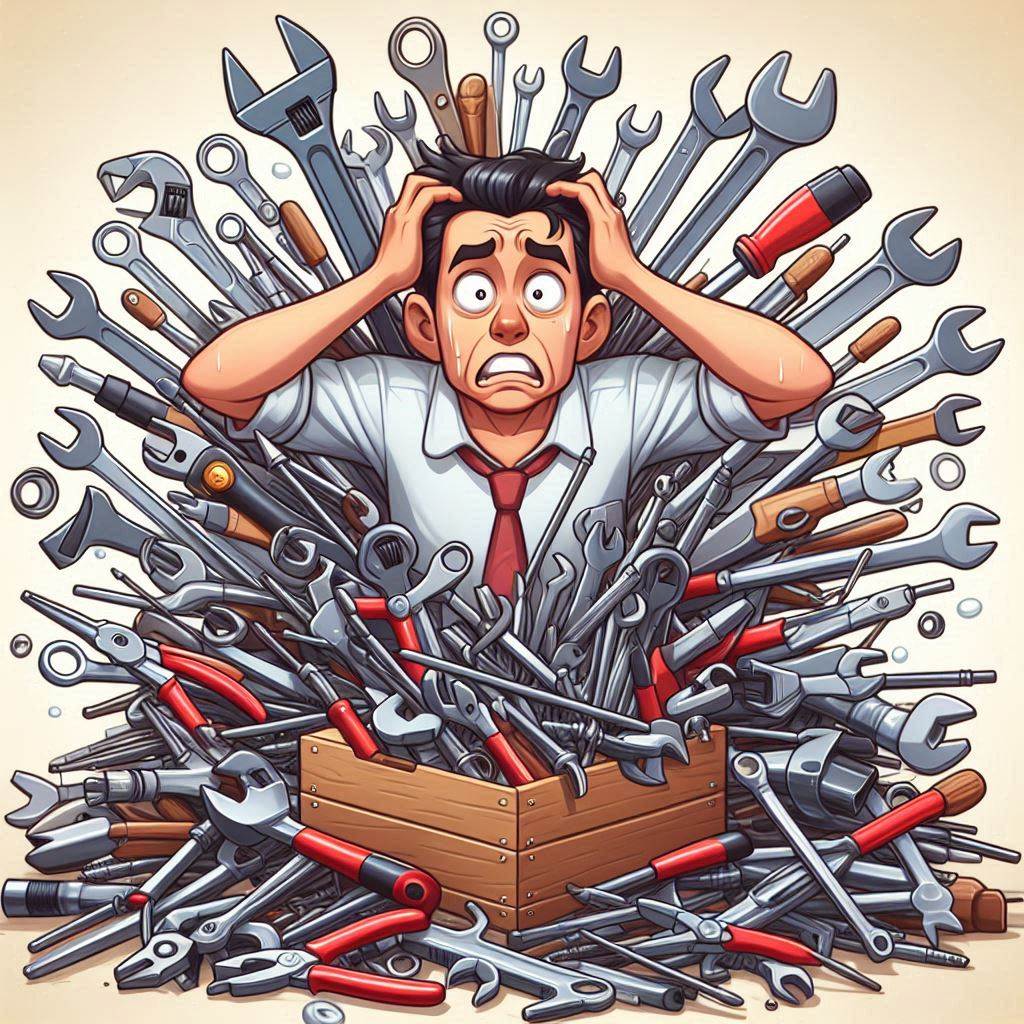 Too many tools | Daily-Ink by David Truss